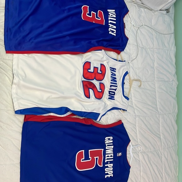 adidas | Shirts | Detroit Pistons Wallace Hamilton Caldwellpope Detroit ...